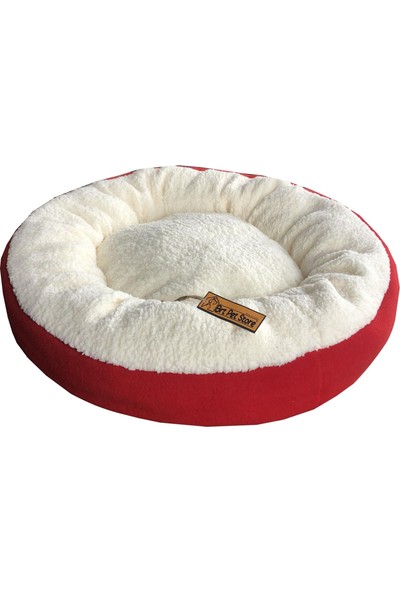 Brt Pet Peluş Simit Kedi Yatağı, Küçük Irk Köpek Yatağı, 55 cm Brt Pet Peluş Simit Kedi Yatağı, Küçük Irk Köpek Yatağı, 55 cm