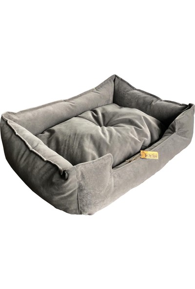 Brt Pet Kedi Yatağı, Küçük Irk Köpek Yatağı 60X45 Gri