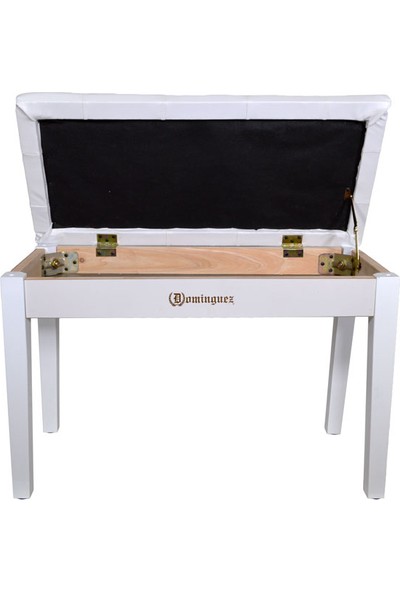 melekstore Piyano Aksesuar Koltuk Tabure Çift Kişilik Dominguez Sandık Bölmeli Beyaz DPB115-WH melekstore Piyano Aksesuar Koltuk Tabure Çift Kişilik Dominguez Sandık Bölmeli Beyaz DPB115-WH
