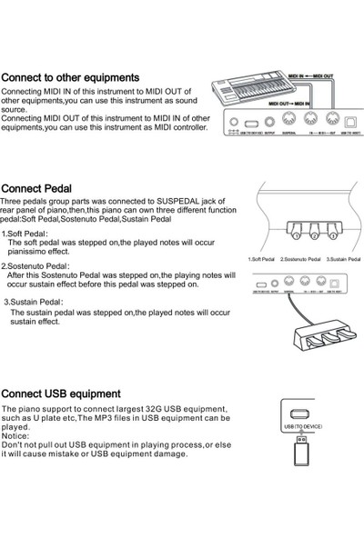 melekstore Dijital (Silent) Piyano Dominguez DP735BK