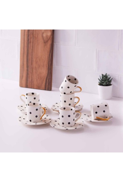 Karaca Benek 6 Kişilik Kahve Fincanı Takımı
