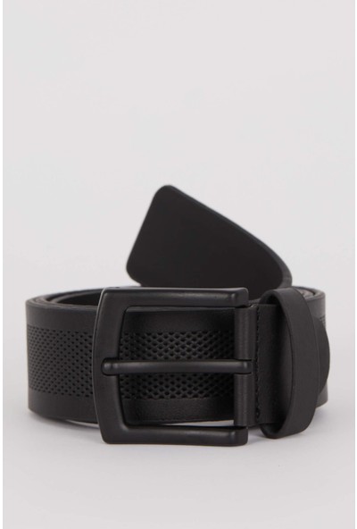 DeFacto Erkek Dikdörtgen Toka Suni Deri Tekli Jean Kemeri X1774AZNS DeFacto Erkek Dikdörtgen Toka Suni Deri Tekli Jean Kemeri X1774AZNS