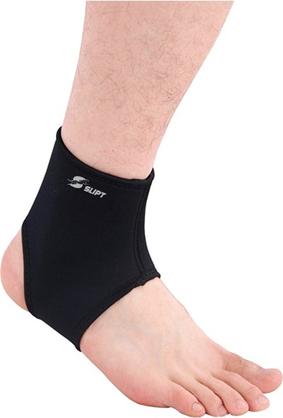 Slipt Neopren Bedenli Siyah Ayak Bilekliği