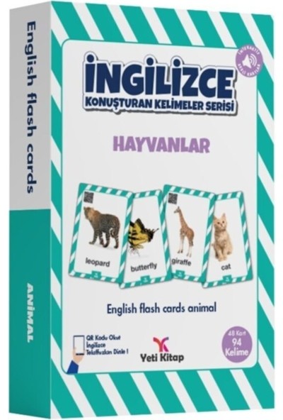 Yeti Kitap Ingilizce Kelime Kartları Hayvanlar (Ciltli) Yeti Kitap Ingilizce Kelime Kartları Hayvanlar (Ciltli)