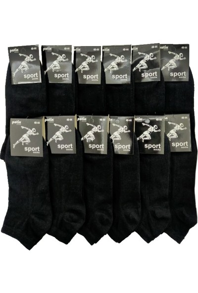 Potin 12'li Erkek Patik Çorabı