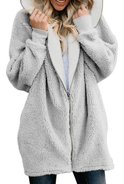 Farfi Şık Uzun Ceket Kapşonlu Soğuk Dayanıklı Comfy Orta Boy Kapüşonlu Kadın Ceket Ev Için (Yurt Dışından) Farfi Şık Uzun Ceket Kapşonlu Soğuk Dayanıklı Comfy Orta Boy Kapüşonlu Kadın Ceket Ev Için (Yurt Dışından)