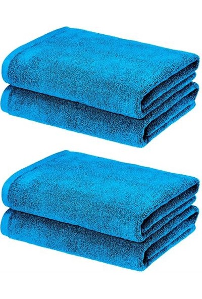 Xnews Yenitransformacıon 4'Lü Mikrofiber Kuaför Havlusu 50x90 Mavi