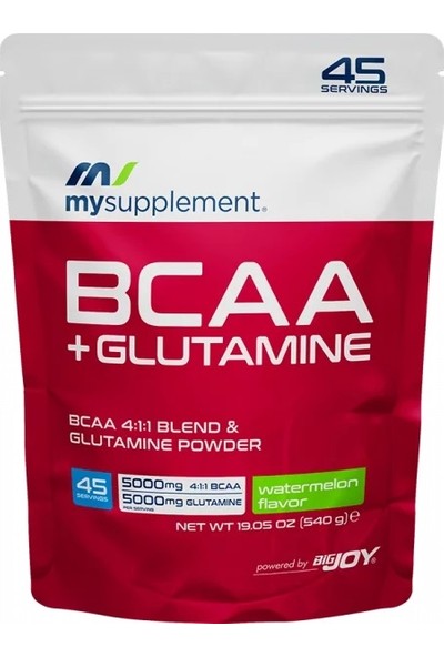 Mysupplement Mysupplement-Bcaa+ Glutamin Doypack 540g