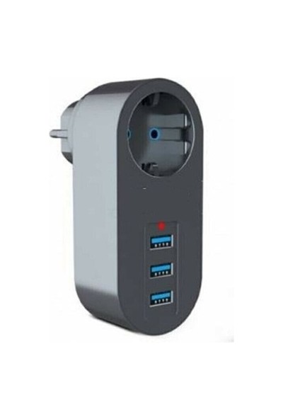 Çağatay Elektrik Ftr-07 Tekli Akım Korumalı Çocuk Korumalı 3 Usb'li Toraklı Priz Çağatay Elektrik Ftr-07 Tekli Akım Korumalı Çocuk Korumalı 3 Usb'li Toraklı Priz