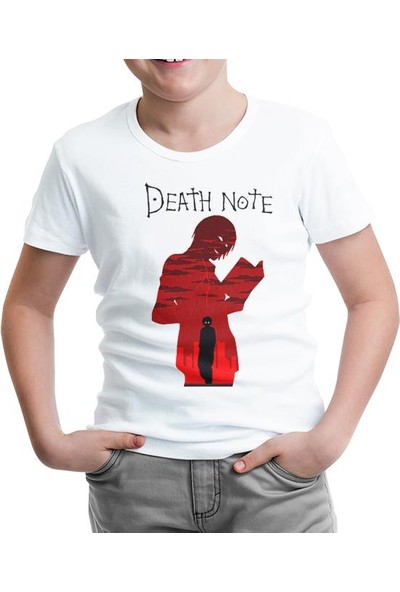 Death Note - Nightmare Beyaz Çocuk Tshirt Death Note - Nightmare Beyaz Çocuk Tshirt