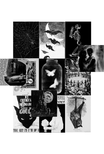 Orora Butik Gothıc Grunge Gotik Punk Poster Duvar Kağıdı Seti Orora Butik Gothıc Grunge Gotik Punk Poster Duvar Kağıdı Seti