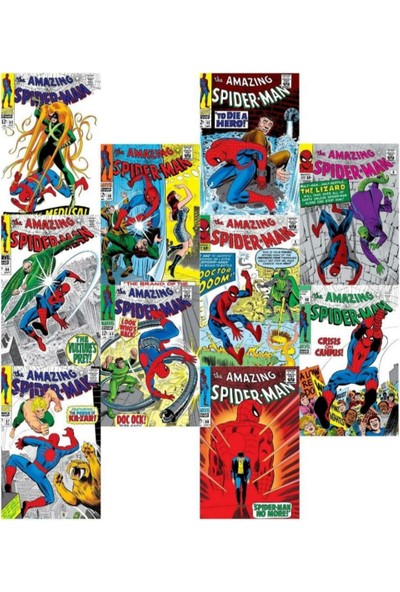 Spıderman Marvel Örümcek Adam Poster Duvar Kağıdı Seti Spıderman Marvel Örümcek Adam Poster Duvar Kağıdı Seti