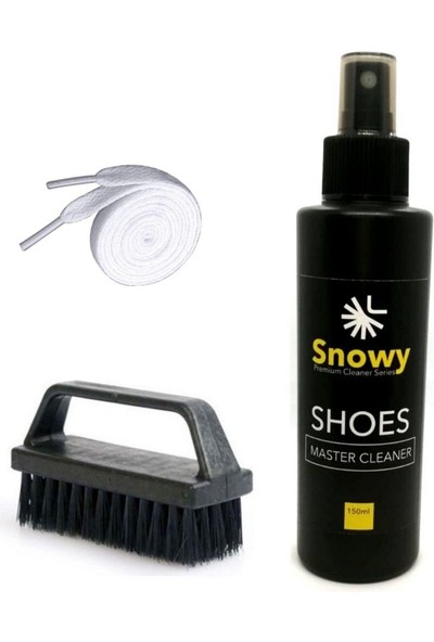Snowyland Snowy Shoes Master Cleaner Ayakkabı Temizleme Kiti + Fırçası 150 ml Istenilen Renk Bağcık Hediye Snowyland Snowy Shoes Master Cleaner Ayakkabı Temizleme Kiti + Fırçası 150 ml Istenilen Renk Bağcık Hediye