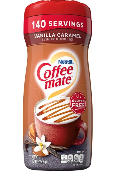Nestle Coffee Mate Vanilla Caramel 210 Servings 425.2 G Nestle Coffee Mate Vanilla Caramel 210 Servings 425.2 G
