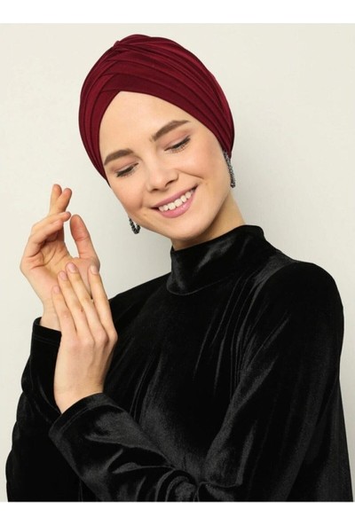 Emybox Çapraz Üç Bantlı Hazır Türban