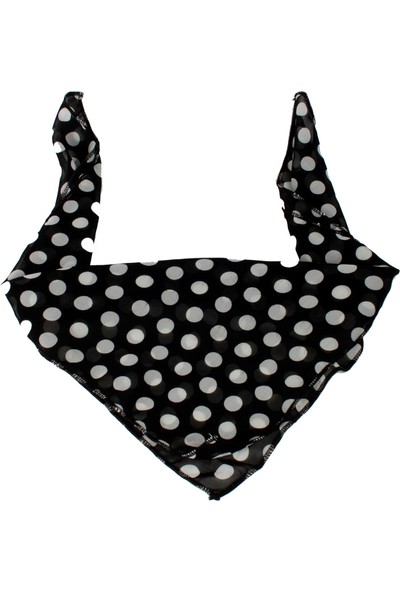 Afillix Concept Kt-Siyah Beyaz Puantiyeli Tasarım Fular