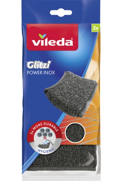 Vileda Glitzi Power Inox Bulaşık Teli 2'li Vileda Glitzi Power Inox Bulaşık Teli 2'li