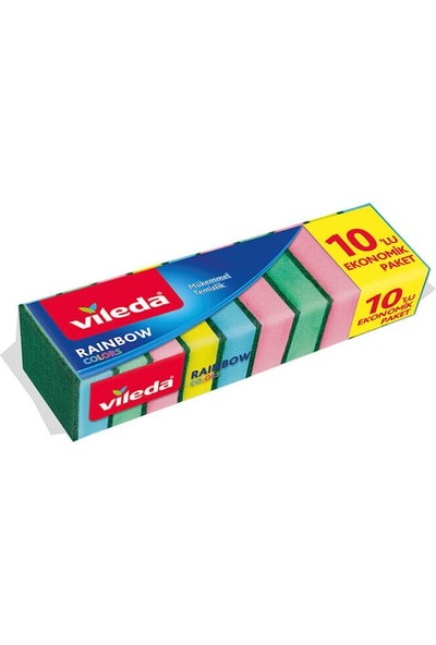 Vileda Rainbow Sünger 10'lu Vileda Rainbow Sünger 10'lu