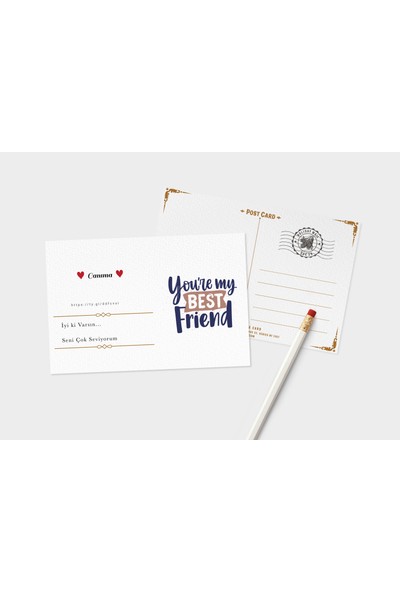 Hrs Kartpostal Tebrik Kartı Zarf