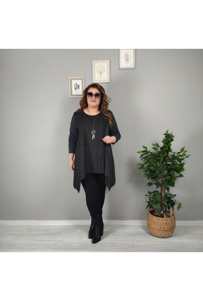 Ikm Butik Simli Viskon Büyük Beden Tunik Ikm Butik Simli Viskon Büyük Beden Tunik