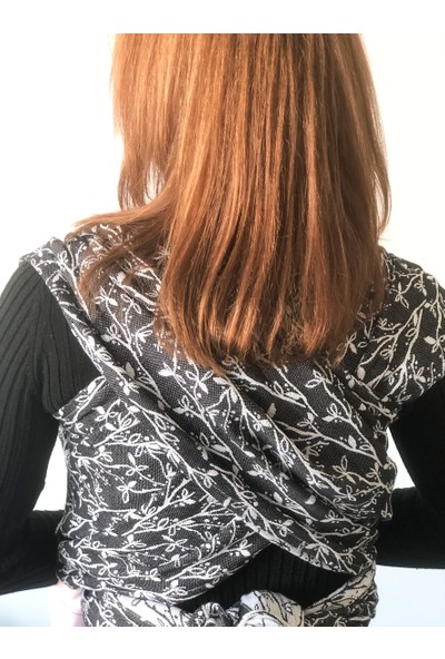 Zubu Dokuma Wrap Sling- Bahar Dalı Siyah Zubu Dokuma Wrap Sling- Bahar Dalı Siyah