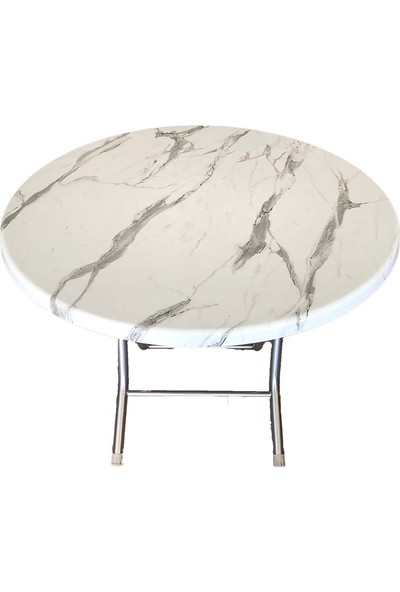 Romanoset Plastik Romanoset 90 cm Metal Ayaklı Katlanır Mermer Desenli Verzalit Yuvarlak Balkon ve Bahçe Masası Romanoset Plastik Romanoset 90 cm Metal Ayaklı Katlanır Mermer Desenli Verzalit Yuvarlak Balkon ve Bahçe Masası