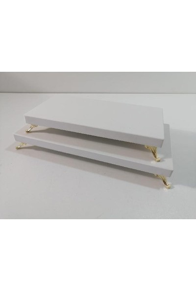 Elysee Kuvars Mermer 2'li Sunumluk Gold Ayak Elysee Kuvars Mermer 2'li Sunumluk Gold Ayak