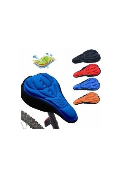 Sünger Pedli Bisiklet Sele Kılıfı Ortopedik Koltuk Kılıfı 3D Reflektör Sünger Pedli Bisiklet Sele Kılıfı Ortopedik Koltuk Kılıfı 3D Reflektör