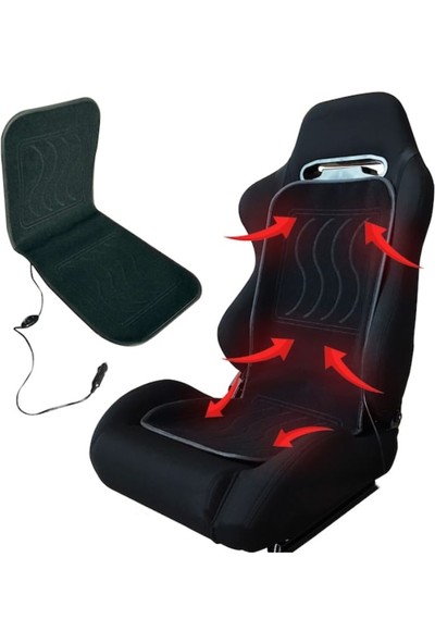 Şüscar Oto Araç Içi Koltuk Isıtıcısı Isıtmalı Koltuk Minderi Çakmaklık Girişli