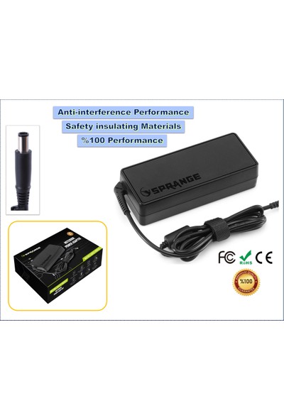 Sprange Dell Notebook Şarj Adaptörü 19.5V 4.62A Sprange Sr-L6 Sprange Dell Notebook Şarj Adaptörü 19.5V 4.62A Sprange Sr-L6
