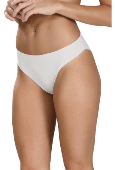 NBB 6lı' Lazer Kesim Iz Yapmaz Görünmez Külot Ekru 1900