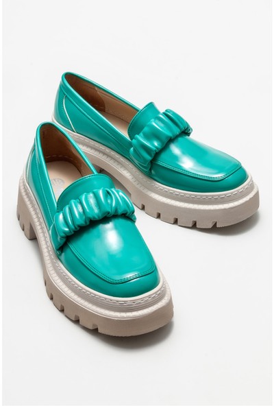 Elle Shoes Yeşil Kadın Loafer