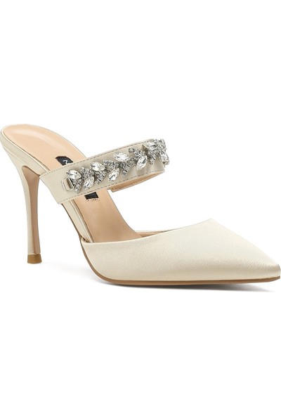 Nine West Easton 2fx Açık Bej Kadın Topuklu Terlik