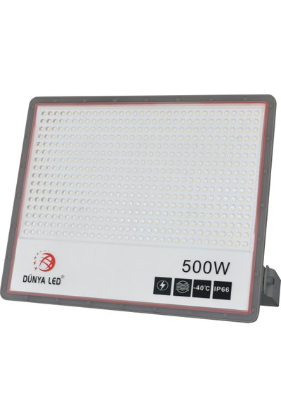 Dünya Led HS727/1 500W Smd LED Slım Projektör 6500K Beyaz Işık Alüminyum Kasa IP66 Dünya Led HS727/1 500W Smd LED Slım Projektör 6500K Beyaz Işık Alüminyum Kasa IP66