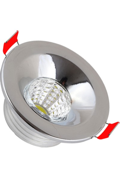 Dünya Led HS443/3 3W Mini LED Downlıght Krom Kasa 3000K Günışığı Driver