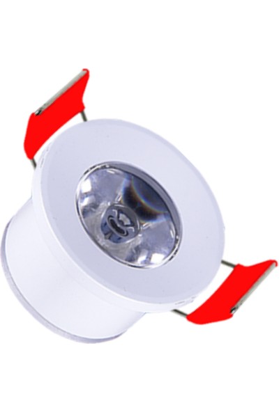 Dünya Led HS442/2-B 1W Mini LED Downlıght Beyaz Kasa 4000K Ilık Beyaz Işık Driver Dünya Led HS442/2-B 1W Mini LED Downlıght Beyaz Kasa 4000K Ilık Beyaz Işık Driver