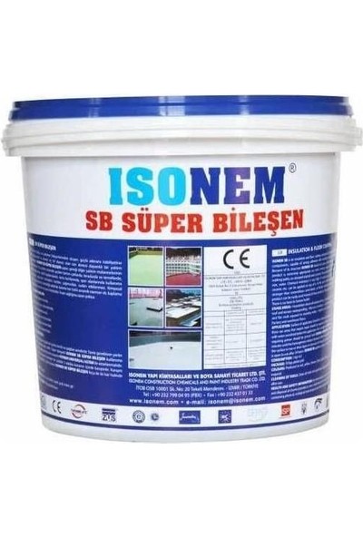 Isonem Sb Süper Bileşen Beyaz 18 kg Isonem Sb Süper Bileşen Beyaz 18 kg