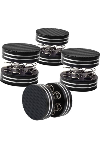 Cnc Alüminyum Alaşım Sıkıştırma Bahar Hoparlörler Spike Izolasyon Standı Siyah