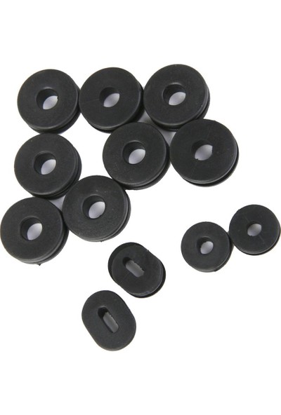 24 Adet Siyah Kauçuk Yan Kapak Motosiklet Araba Oto GS125 Için Grommets 24 Adet Siyah Kauçuk Yan Kapak Motosiklet Araba Oto GS125 Için Grommets