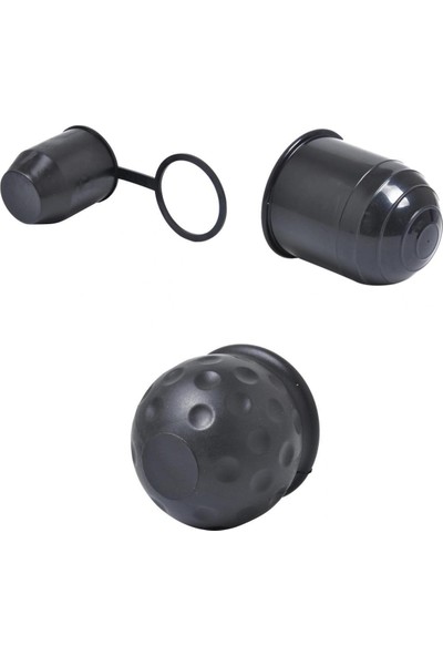 3 Parça 50MM Plastik + Kauçuk Çekme Çekme Topu Kapak Koruyucu Araba Karavan 3 Parça 50MM Plastik + Kauçuk Çekme Çekme Topu Kapak Koruyucu Araba Karavan
