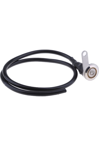 Sharplace 12 V Motosiklet Atv Gidon LED Melek Göz Push Button Anahtarı Açık / Kapalı Sarı