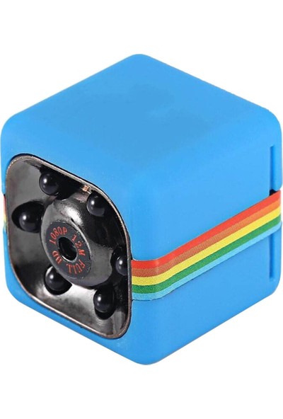 SQ11 Hd 720 P Mini Spor Kamera Oto Gizli Dvr Kamera Ir Kamera Mavi