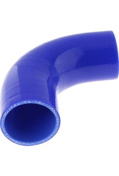 102MM Uzun 50MM Iç Dia 4-Kat Silikon Araba Vakum Hortumu Boru Borusu Mavi