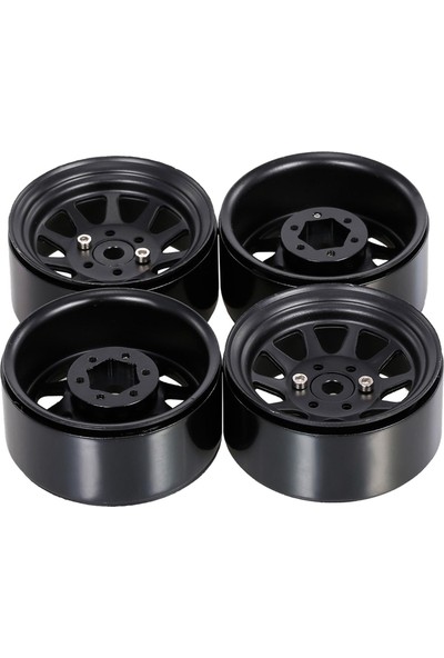 4 Adet 1.9 Beadlock Tekerlek Jantlar Için Axial SCX10 AXI03007 90046 Araba Aksesuarları Siyah 4 Adet 1.9 Beadlock Tekerlek Jantlar Için Axial SCX10 AXI03007 90046 Araba Aksesuarları Siyah