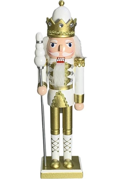 Fındıkkıran Kukla 38 cm Fındıkkıran El Sanatları Geleneksel Noel Partisi Çocuklar Için Geleneksel