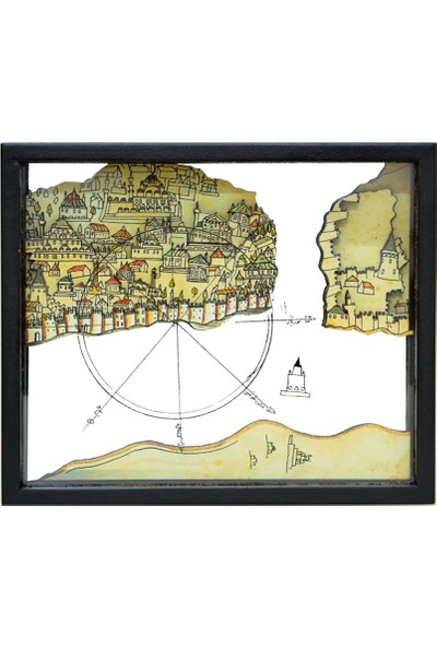 Anadolia Piri Reis Galata Haritası 3 Boyutlu Masaüstü Obje Anadolia Piri Reis Galata Haritası 3 Boyutlu Masaüstü Obje
