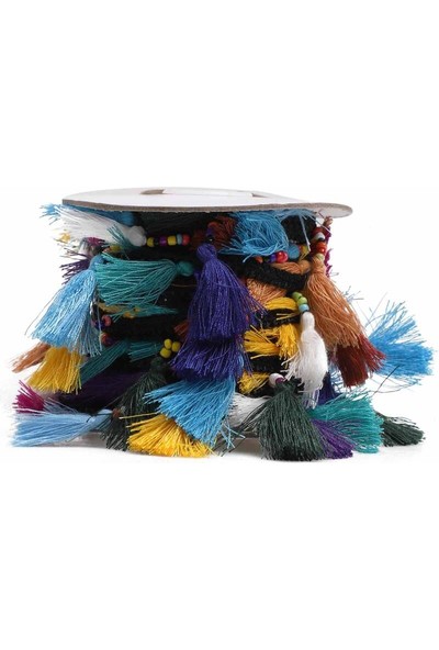 Bernam Butik Boncuklu Şerit HF32 1 Metre