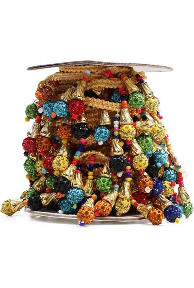 Bernam Butik Boncuklu Şerit 361 1 Metre