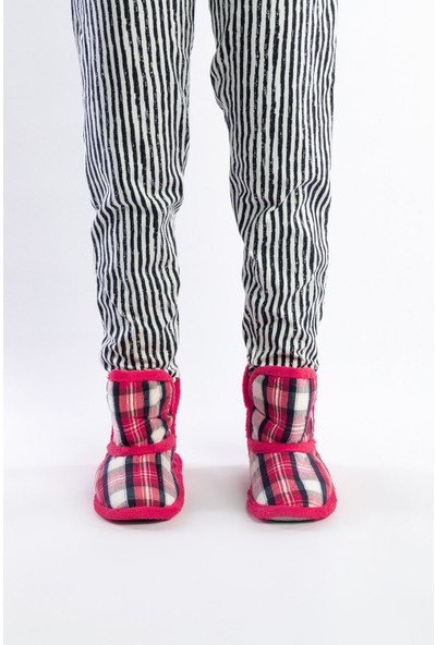 Nicoletta Fuşya Kadın Panduf Bot Ses Yapmayan Taban