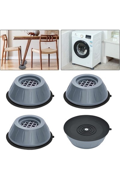 Evefix Çamaşır Makinesi Sarsıntı Titreşim Ses Önleyici Kaydırmaz Ayak 4lü Set Evefix Çamaşır Makinesi Sarsıntı Titreşim Ses Önleyici Kaydırmaz Ayak 4lü Set